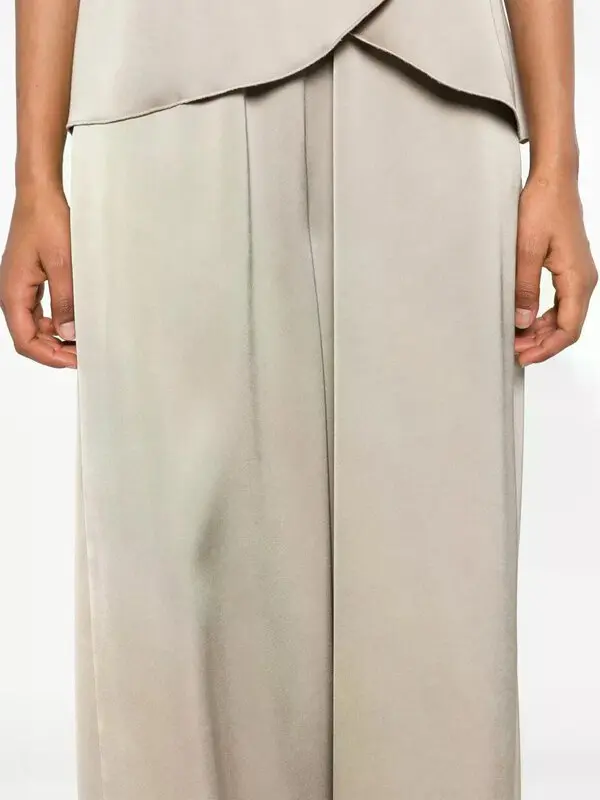 BLANCA VITA Satin Trousers - Neutrals