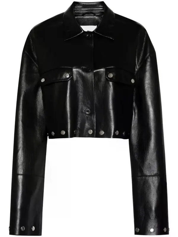 Nanushka Kassie Recycled Polyester Shirt - Black