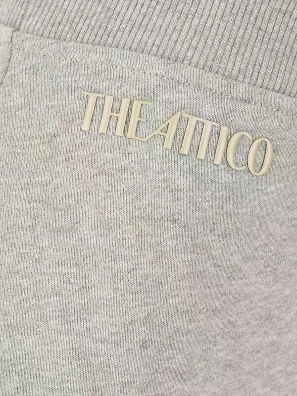 Attico Mélange Effect Midi Skirt - Grey