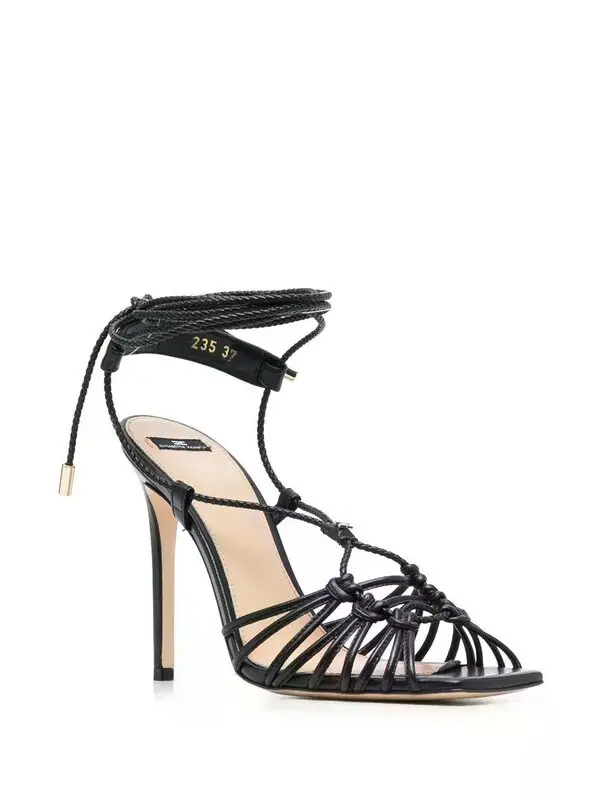 Elisabetta Franchi Calf Leather Stiletto Sandals