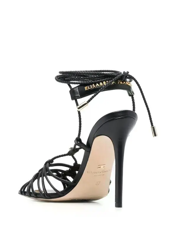 Elisabetta Franchi Calf Leather Stiletto Sandals