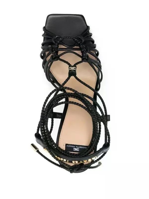 Elisabetta Franchi Calf Leather Stiletto Sandals