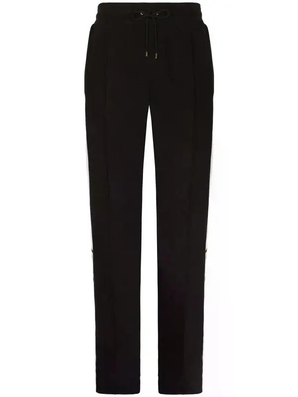 Dolce & Gabbana Embroidered Track Pants - Black
