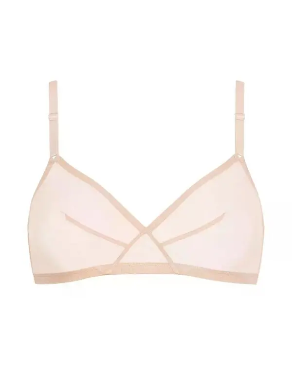 ERES Bel Sheer Tulle Triangle Bra - Neutrals