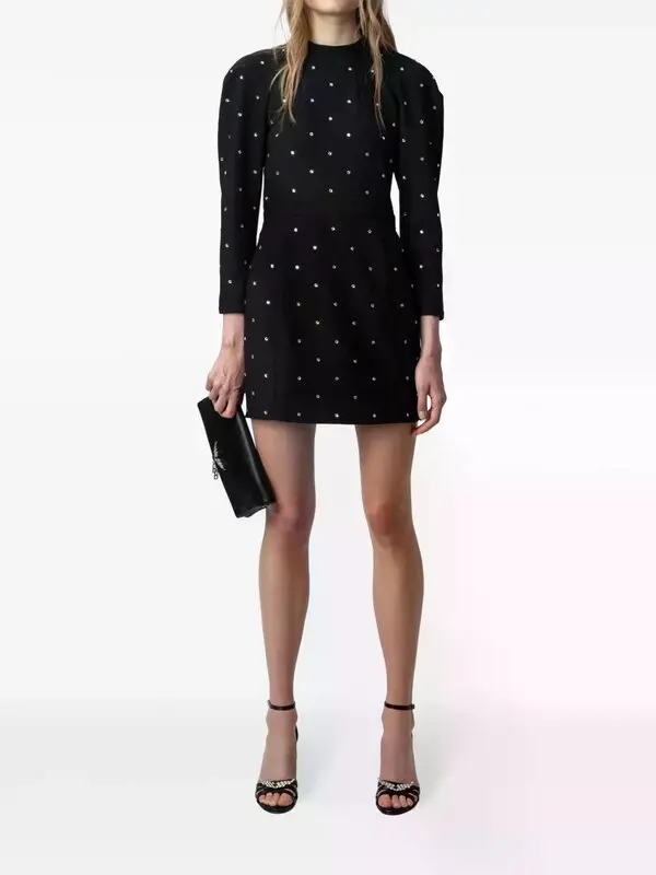Zadig&Voltaire Racia Crystal-embellished Mini Dress