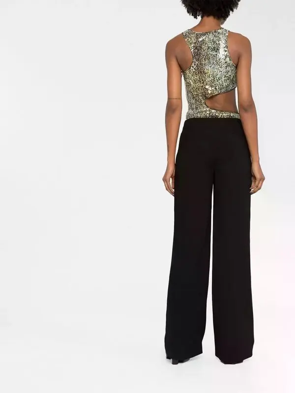 Stella McCartney High-waisted Flared Trousers - Black