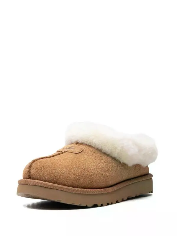 UGG Shearling Lined Suede Slippers
