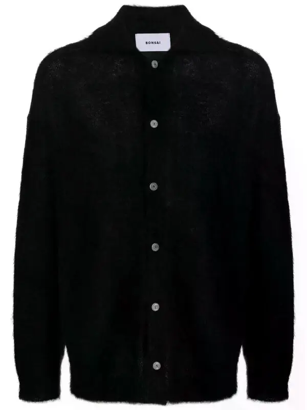 BONSAI Logo Patch Buttoned Cardigan