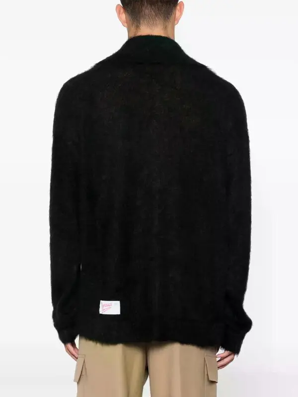BONSAI Logo Patch Buttoned Cardigan