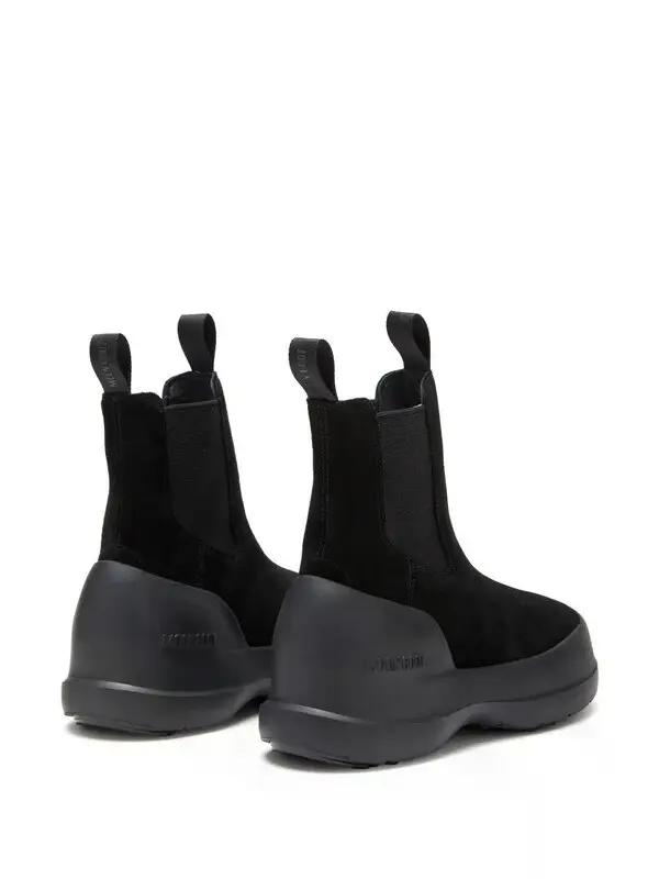 Moon Boot Luna Logo-print Boots - Black