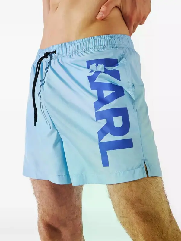 Karl Lagerfeld Logo-print Swim Shorts