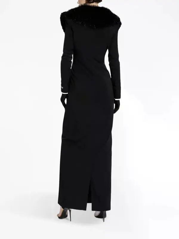 Dolce & Gabbana Single-breasted Fitted-waist Coat - Black