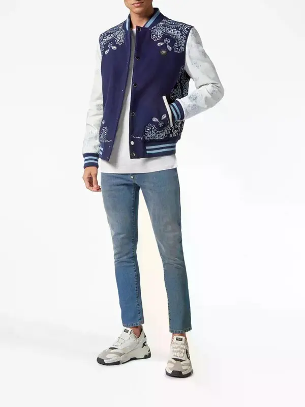 Philipp Plein Paisley Print Bomber Jacket