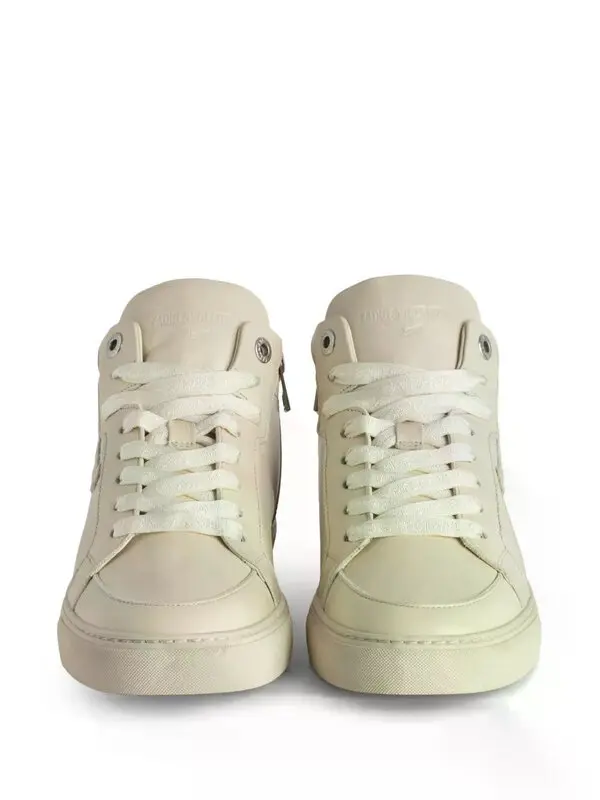Zadig&Voltaire Fly On Leather High Top Sneakers