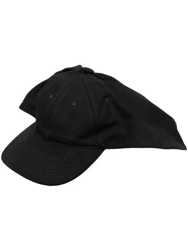 Raf Simons Baseball Cap With Ear Flaps - Black