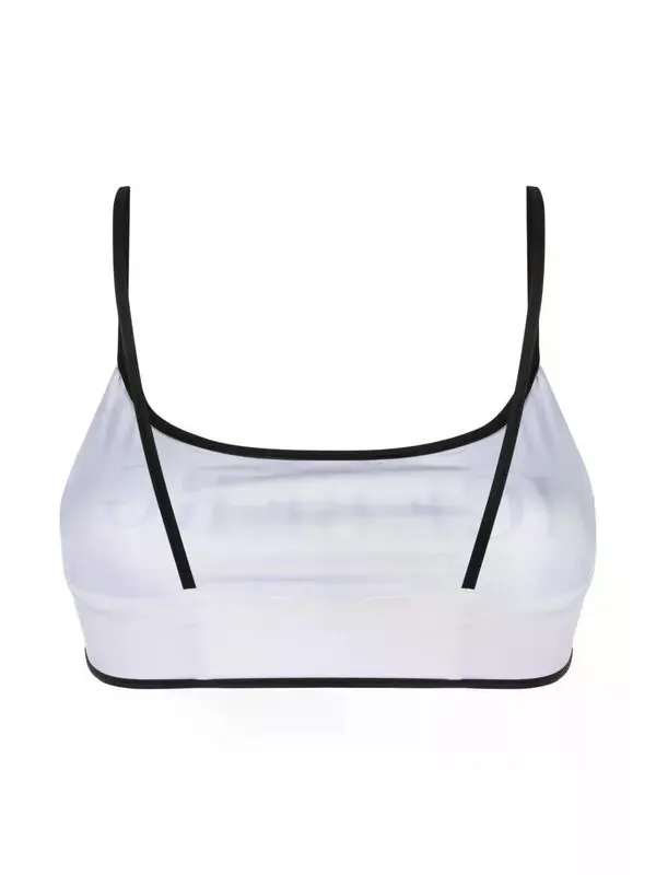 Iceberg Logo Print Bikini Top