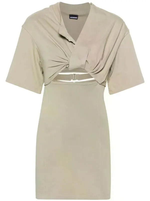 Jacquemus La Robe Bahia Mini Dress - Neutrals