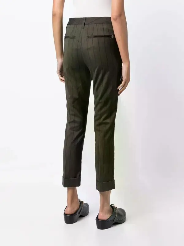 DONDUP Striped Cropped Trousers