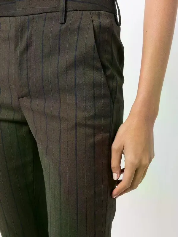 DONDUP Striped Cropped Trousers