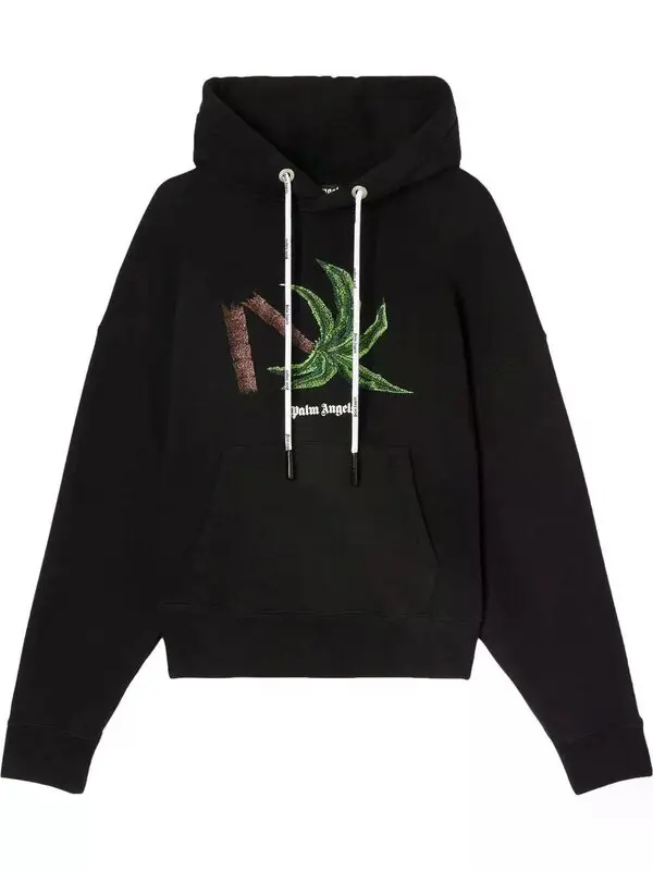 Palm Angels Broken Palm Printed Hoodie