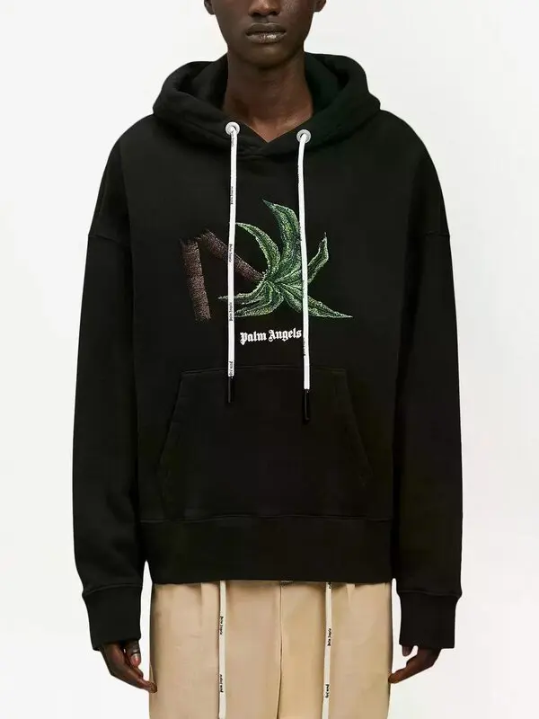 Palm Angels Broken Palm Printed Hoodie