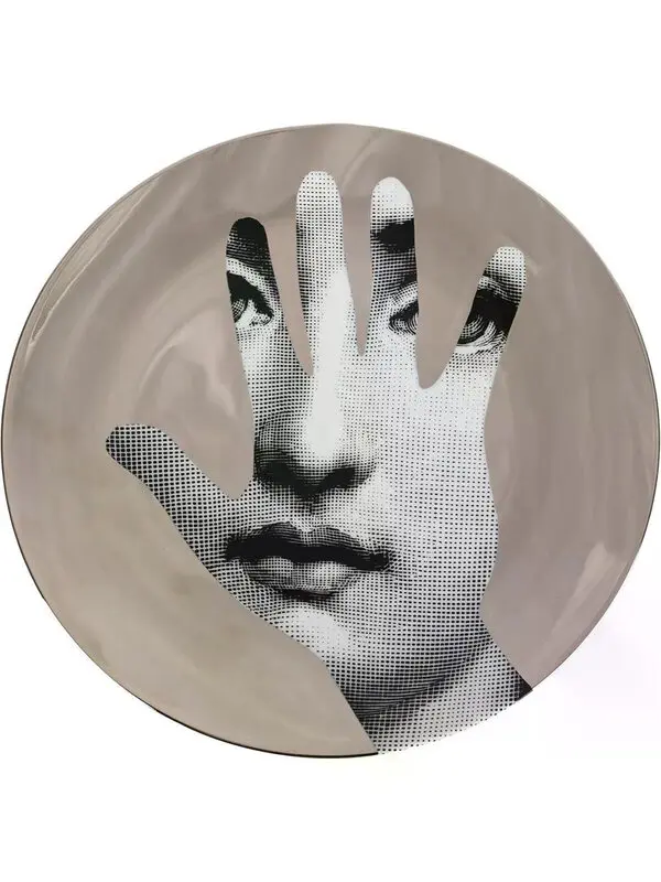FORNASETTI Hand T&v Wall Plate - Grey