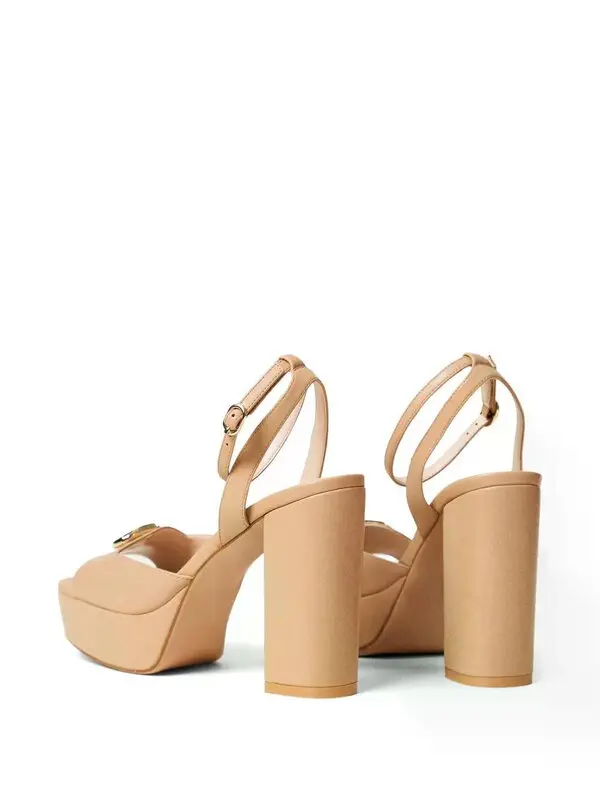TWINSET 120mm Leather Platform Sandals