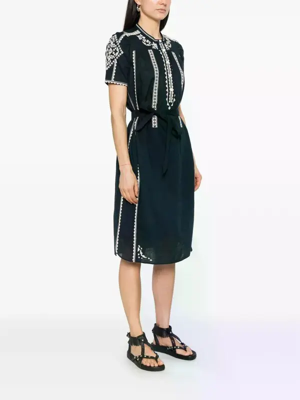 Zadig&Voltaire Rigy Midi Dress With Embroidered Motif