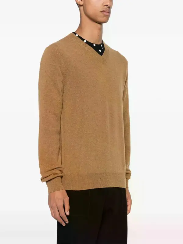 Play Comme Des Garcon Logo-appliqué Wool Jumper
