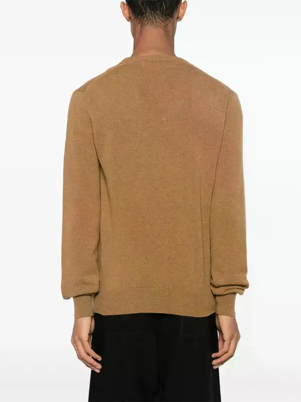 Play Comme Des Garcon Logo-appliqué Wool Jumper