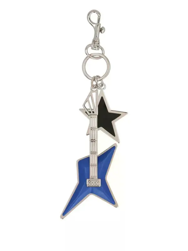 Versace Charm-detail Keyring - Silver