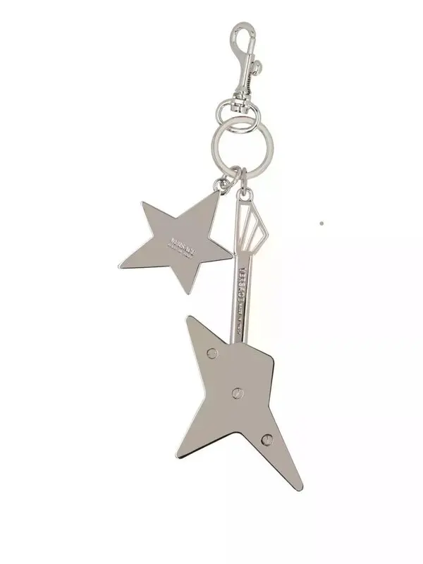 Versace Charm-detail Keyring - Silver