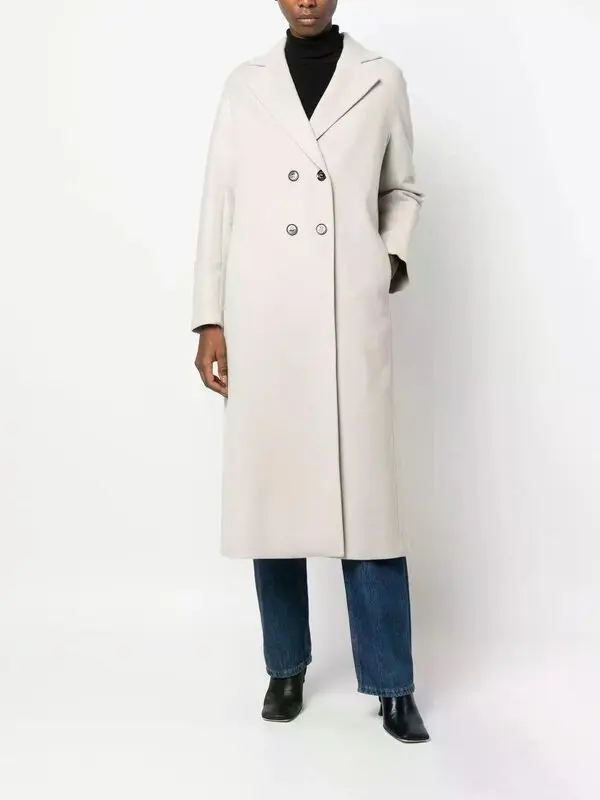 MOORER Double-breasted Wool-cashmere Blend Coat