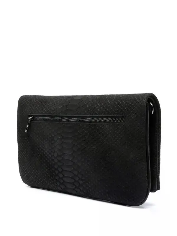 Zadig&Voltaire Crocodile-embossed Leather Crossbody Bag - Black