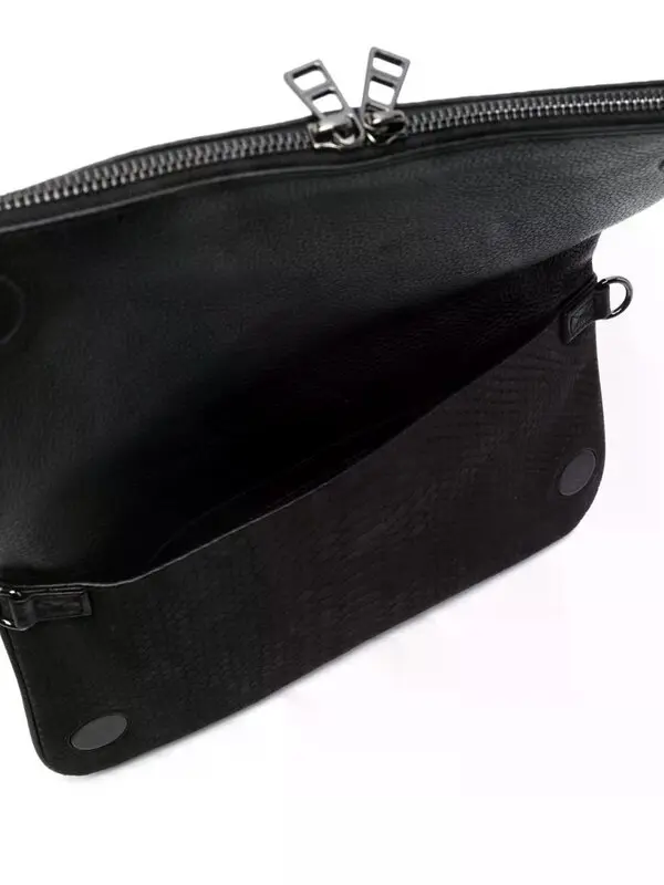 Zadig&Voltaire Crocodile-embossed Leather Crossbody Bag - Black