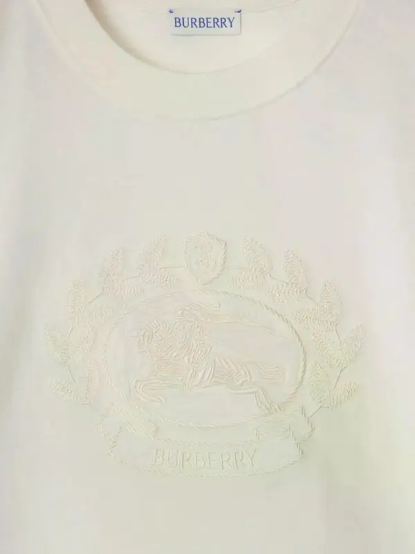Burberry Embroidered Cotton T-shirt