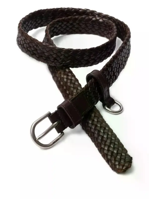 Prada Braided Leather Belt