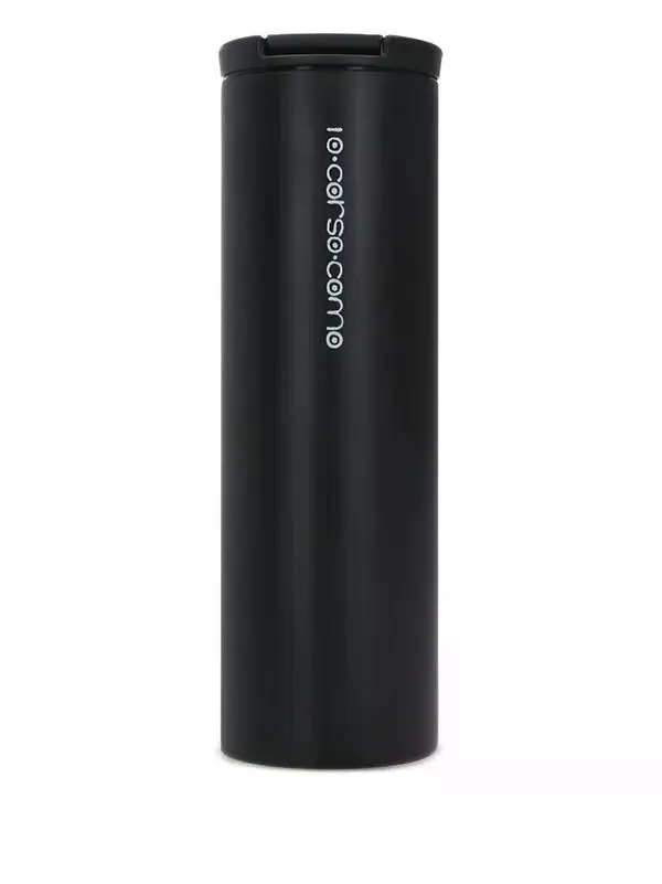 10 CORSO COMO Logo Print Stainless Steel Tumbler - Black