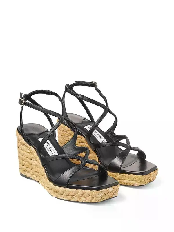 JIMMY CHOO Ayla 85mm Wedge Sandals