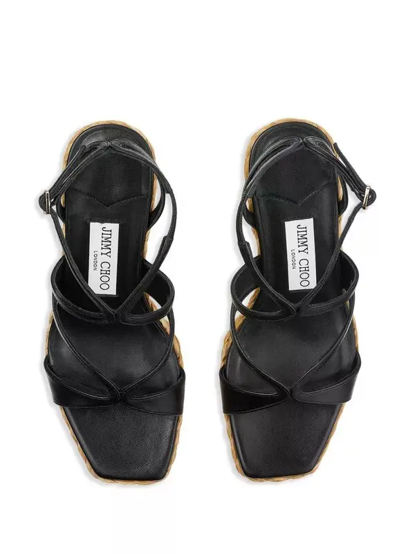 JIMMY CHOO Ayla 85mm Wedge Sandals