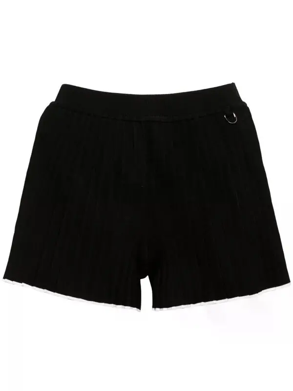 Jacquemus Le Short Plissé Knitted Shorts - Black