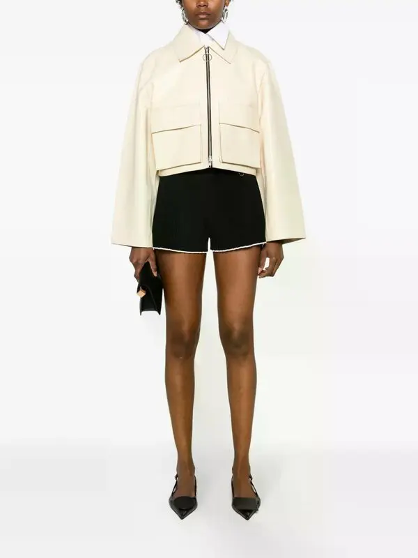 Jacquemus Le Short Plissé Knitted Shorts - Black