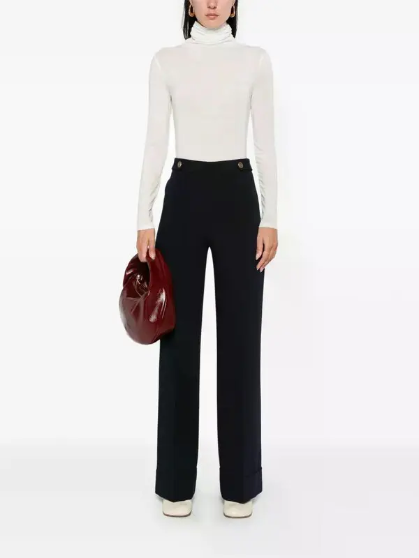 TWINSET High-waisted Cady Trousers