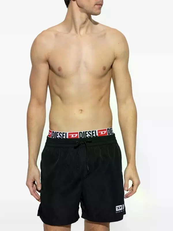 DIESEL® Logo-print Swim Shorts