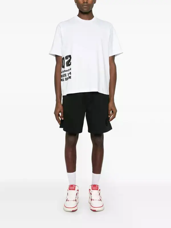 Dsquared2 Flocked Logo Track Shorts