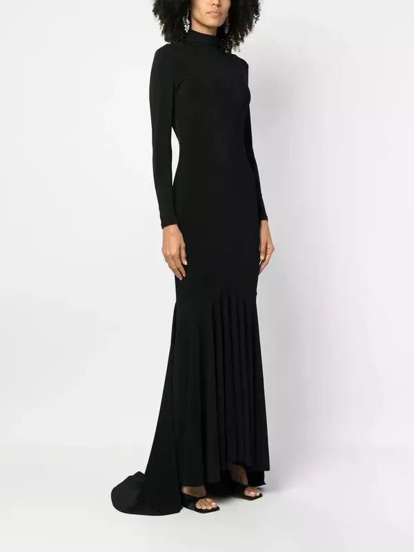 ATU BODY COUTURE Long-sleeve Flared Gown