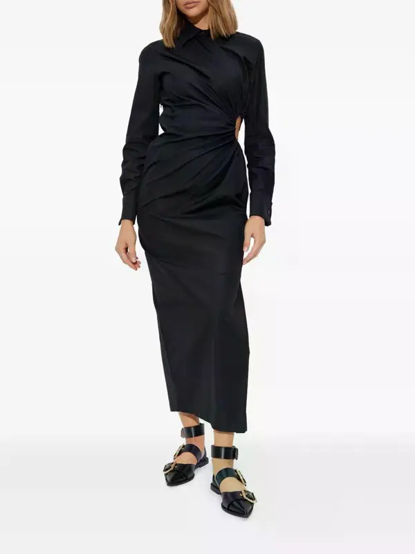 Max Mara Draped Midi Dress