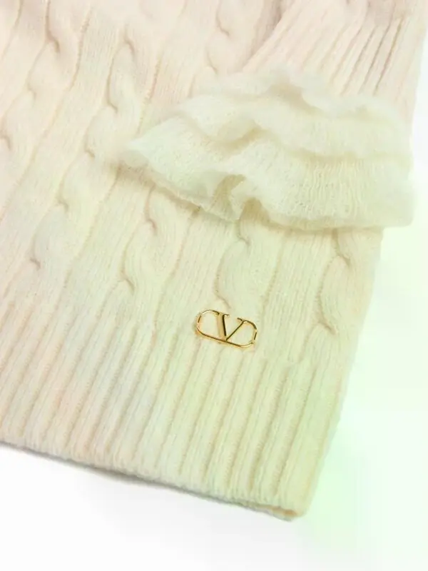 Valentino Garavani Cashmere Sweater With Ruffled Cuffs