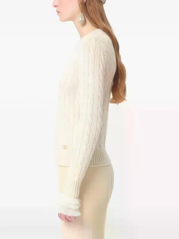 Valentino Garavani Cashmere Sweater With Ruffled Cuffs