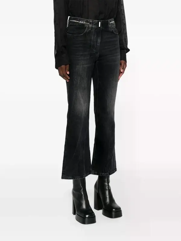 Givenchy Logo-plaque Bootcut Jeans